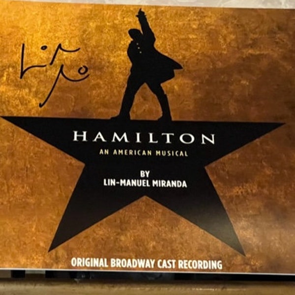 Lin Manuel Miranda Autograph Hamilton - Etsy