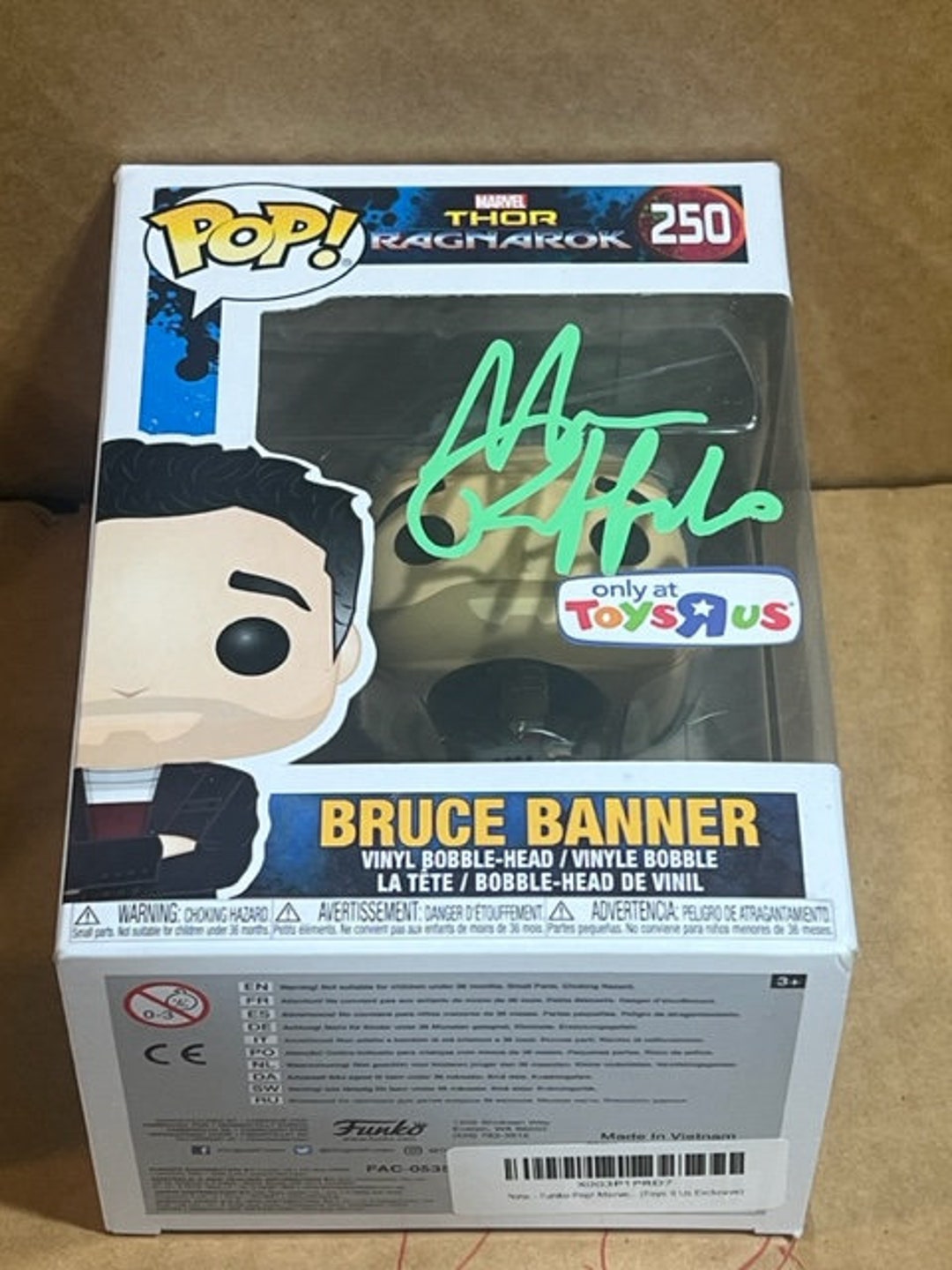Mark Ruffalo Signed Autographed Thor Ragnarok BRUCE BANNER Funko Pop - Etsy