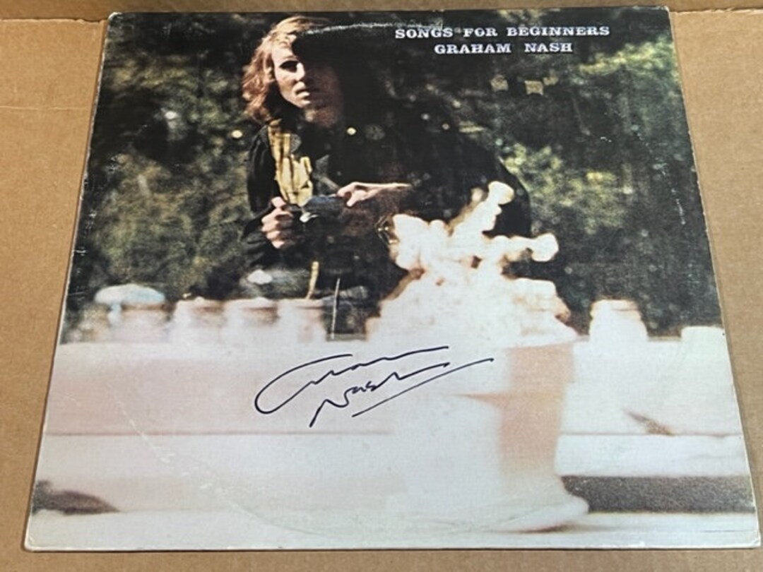 GRAHAM NASH Signed Autographed Vintage Songs for Beginners Record Album ...