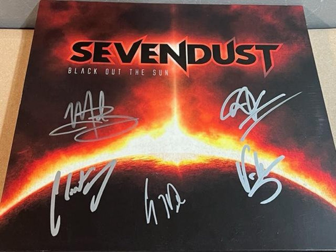 Sevendust FULL BAND Signed Autographed Black Out the Sun Record Album ...
