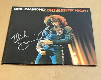 NEIL DIAMOND Signed Autographed Vintage Hot August Night Record Album ...