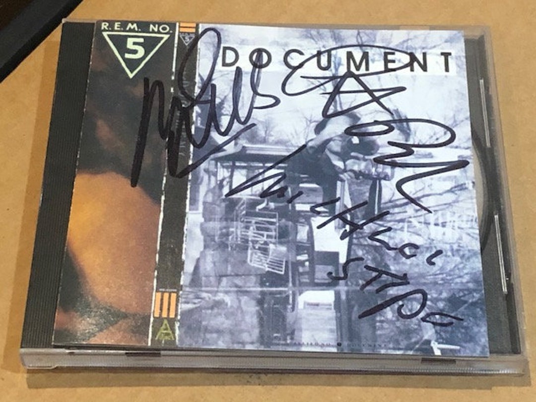 Michael Stipe Peter Buck & Mike Mills Signed Autographed REM Document ...