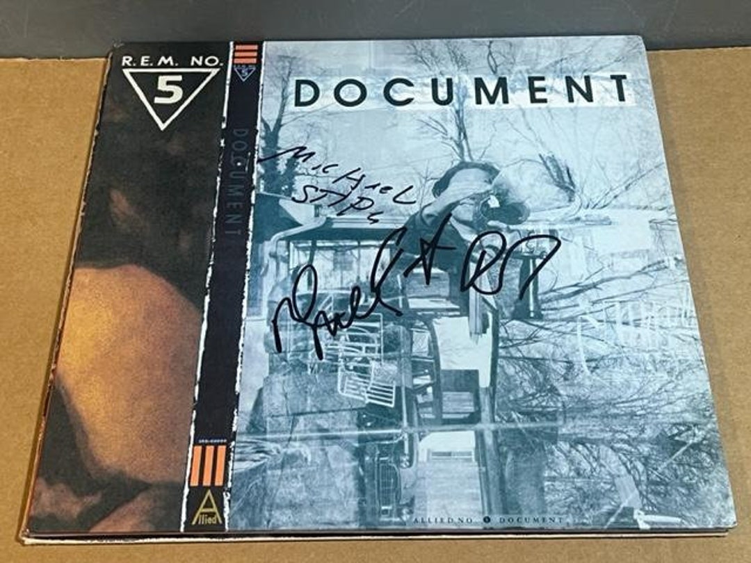 Michael Stipe, Peter Buck & Mike Mills Signed Autograped R.E.M ...