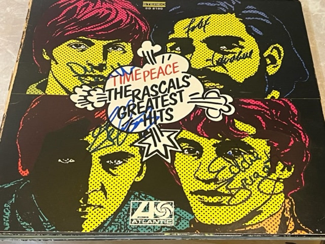 The Rascals FULL BAND Signed Autographed Vintage Greatest Hits Record ...