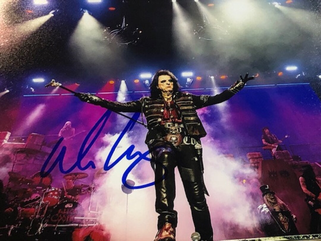 ALICE COOPER Signed Autographed 11x14 Color Photograph - Etsy