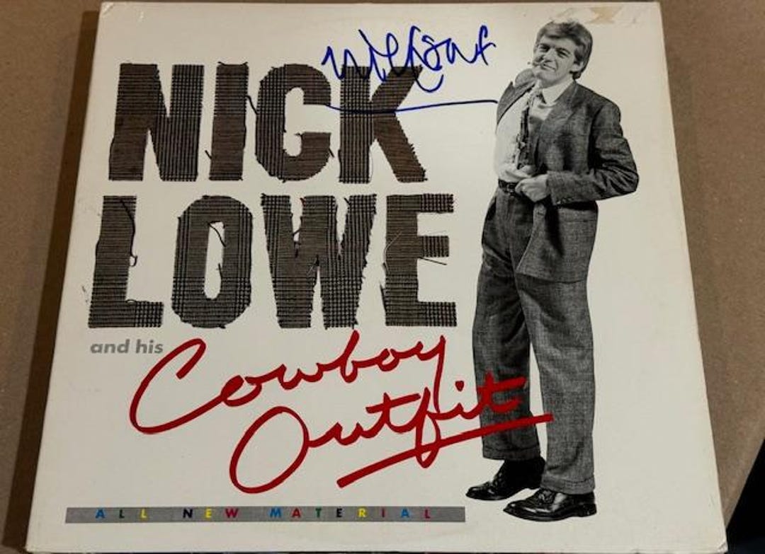 NICK LOWE Signed Autographed Vintage Cowboy Outfit Record Album LP - Etsy