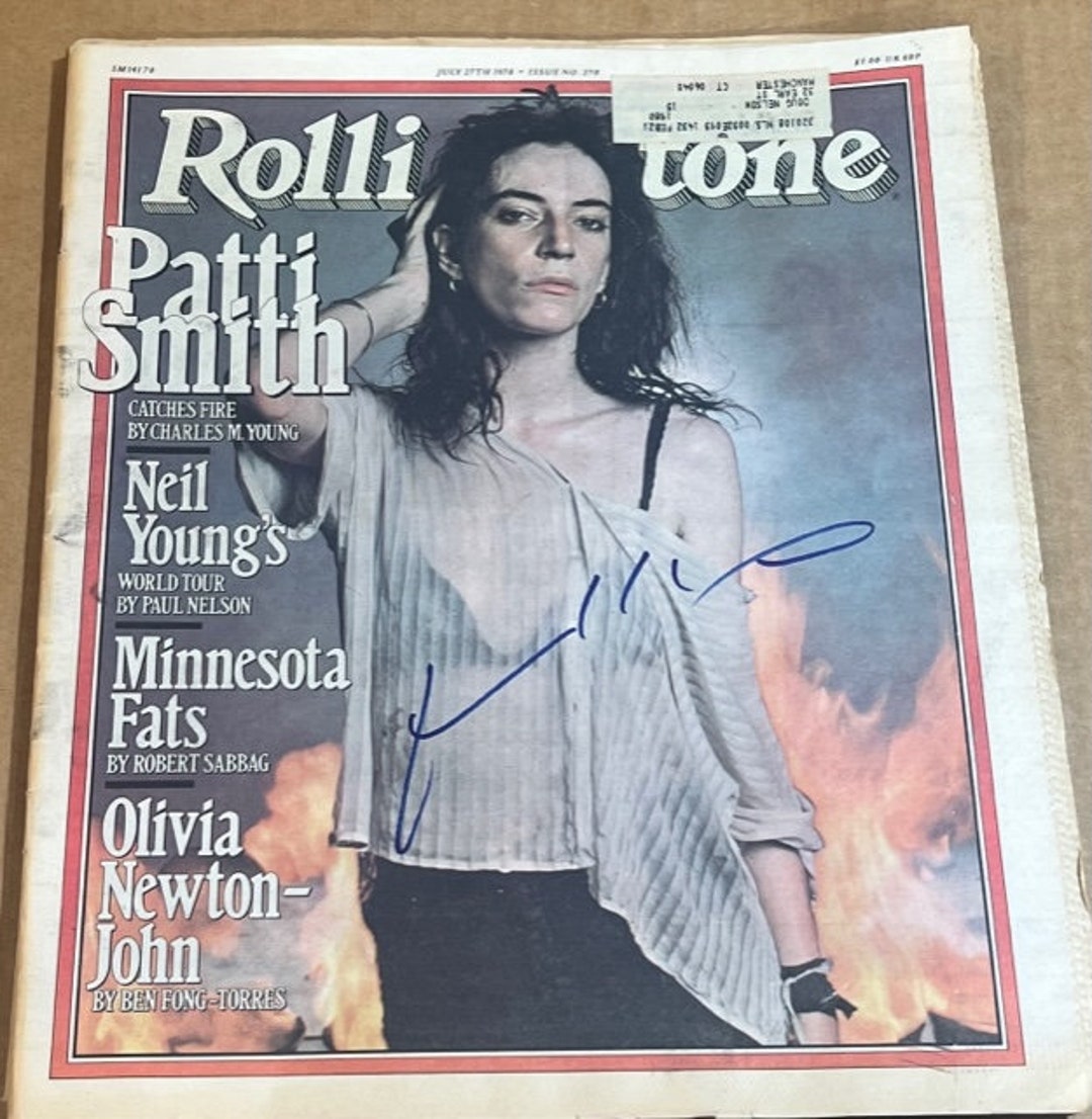 PATTI SMITH Signed Autographed Vintage Rolling Stone Magazine - Etsy