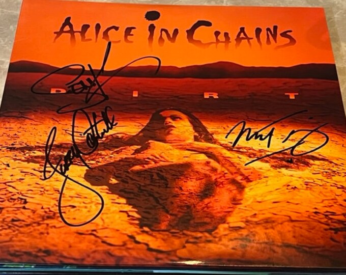 Jerry Cantrell Mike Inez & Sean Kinney Signed ALICE IN CHAINS Dirt Record Album Lp - Etsy
