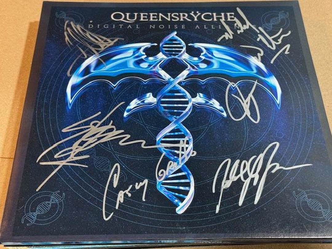 Queensryche FULL BAND Signed Autographed Digital Noise Alliance Record ...