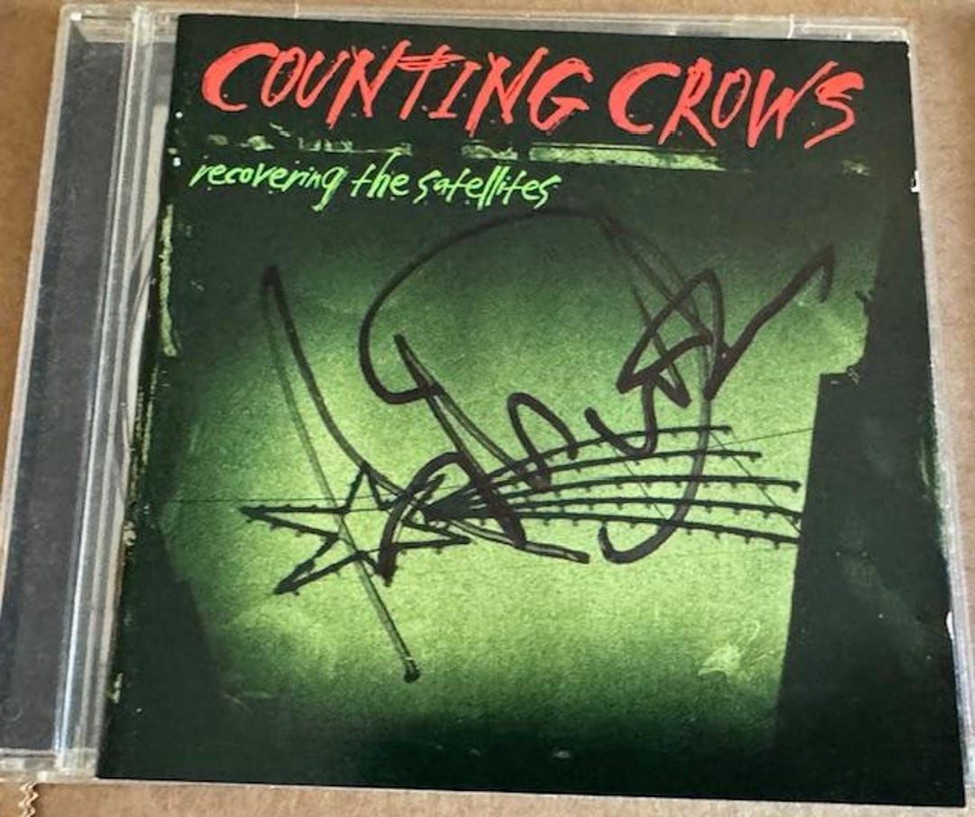 Adam Duritz Signed Autographed COUNTING CROWS Recovering the Satellites ...