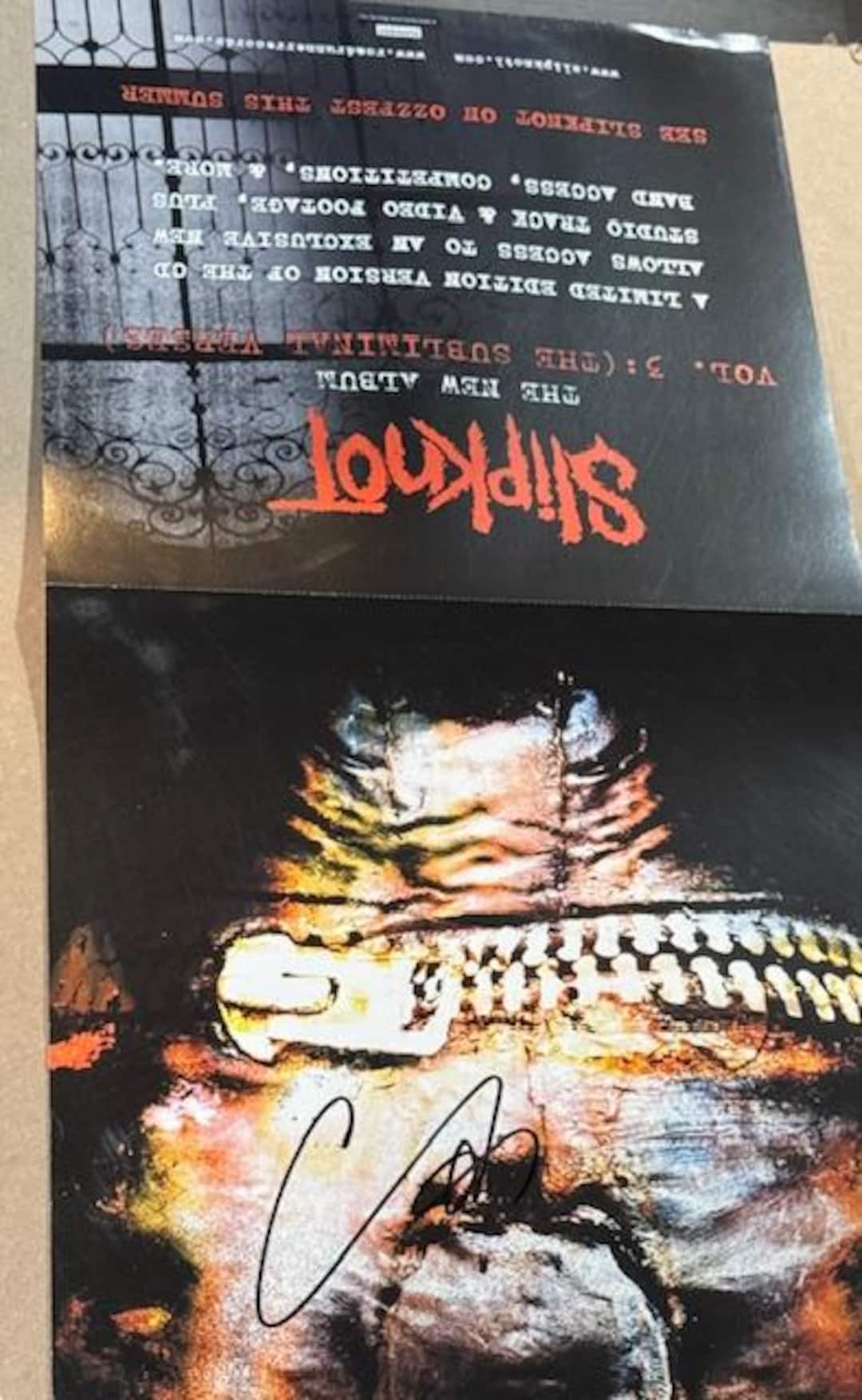COREY TAYLOR Signed Autographed SLIPKNOT Vol. 3 the Subliminal Verses ...