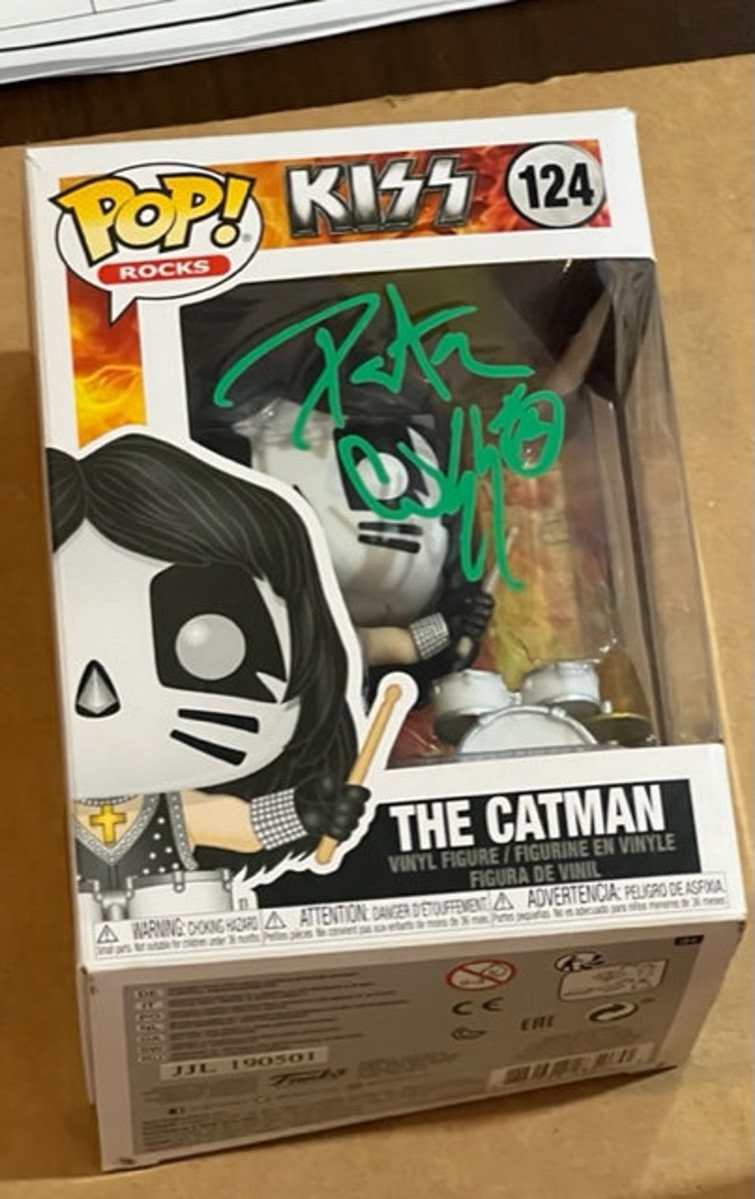 PETER CRISS Signed Autographed KISS the Catman Funko Pop - Etsy