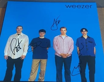 Weezer FULL BAND Signed Autographed Blue Album Record Album LP Rivers ...