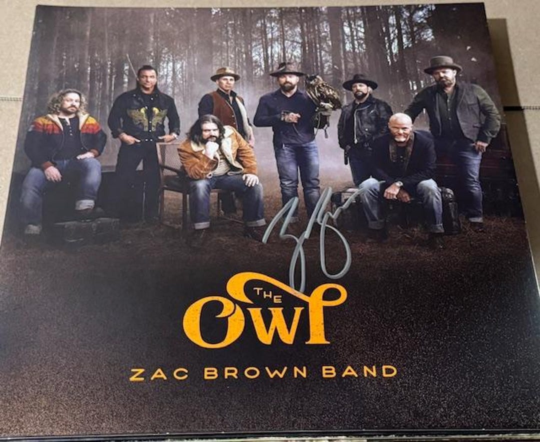 ZAC BROWN Signed Autographed Owl Record Album LP - Etsy