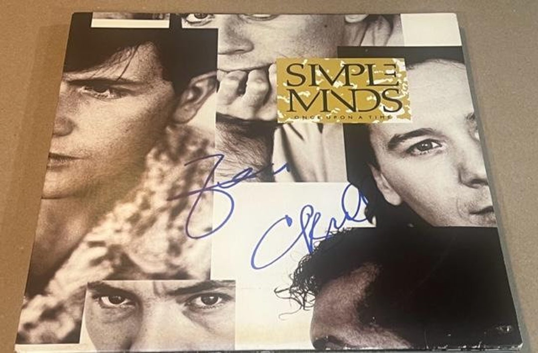 Jim Kerr & Charlie Burchill Dual Signed Autographed SIMPLE MINDS Record ...