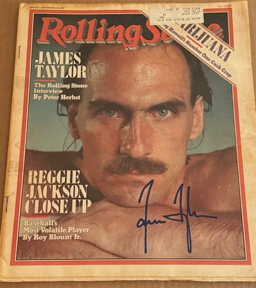 JAMES TAYLOR Signed Autographed Vintage Rolling Stone Magazine - Etsy