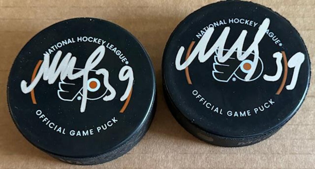 MATVEI MICHKOV Signed Autographed Philadelphia Flyers Official NHL Game ...