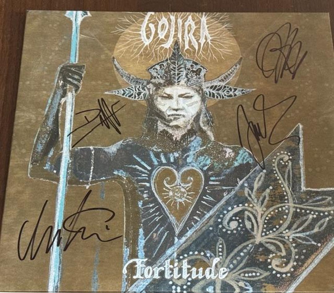 Gojira FULL BAND Signed Autographed Fortitude Record Album LP - Etsy