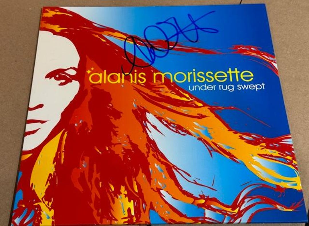 ALANIS MORISSETTE Signed Autographed Under Rug Swept Record Album LP - Etsy