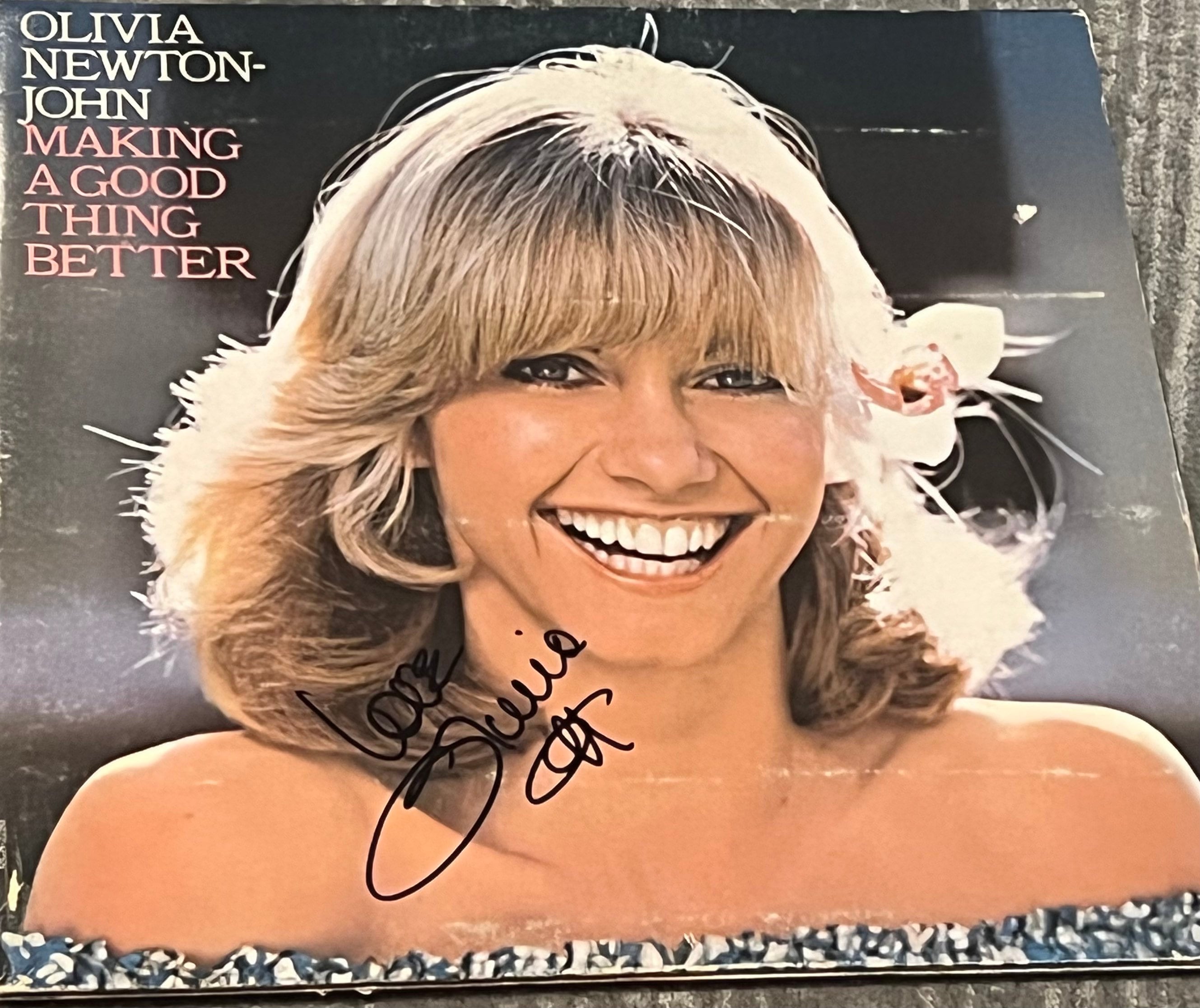 OLIVIA NEWTON JOHN Signed Autographed Vintage Making A Good Thing ...