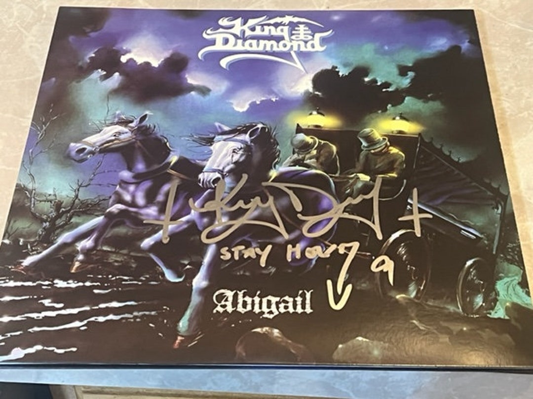 KING DIAMOND Signed Autographed Abigail Record Album LP - Etsy