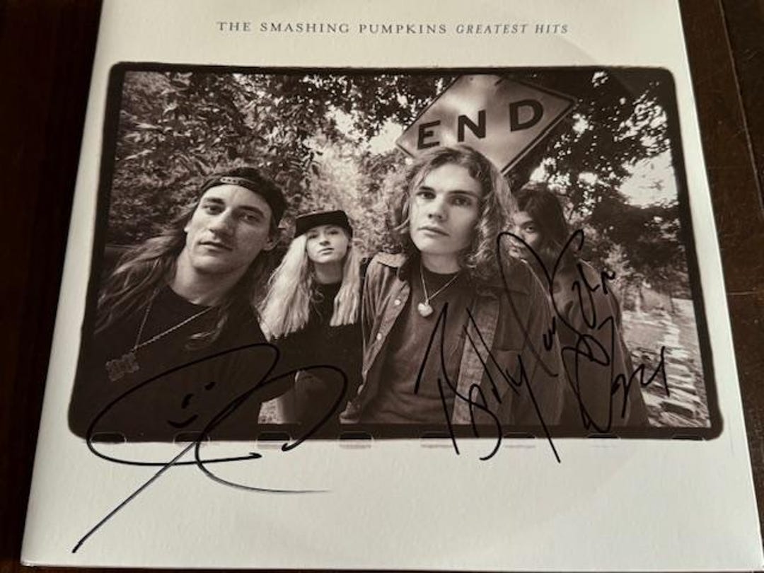 Billy Corgan & Jimmy Chamberlain Dual Signed Autographed SMASHING ...