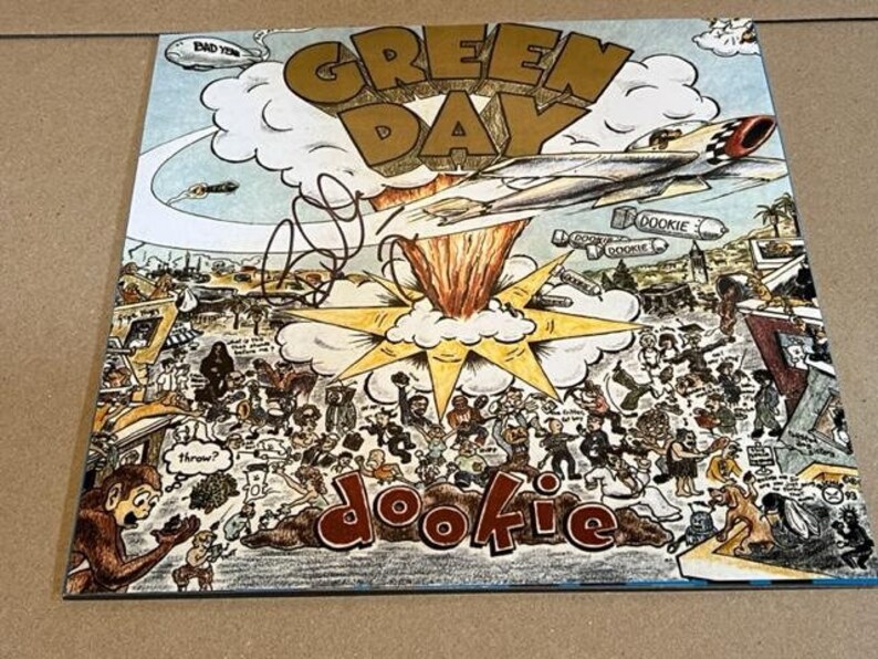Billie Joe Armstrong Signed Autographed GREEN DAY Dookie 12x12 Record ...