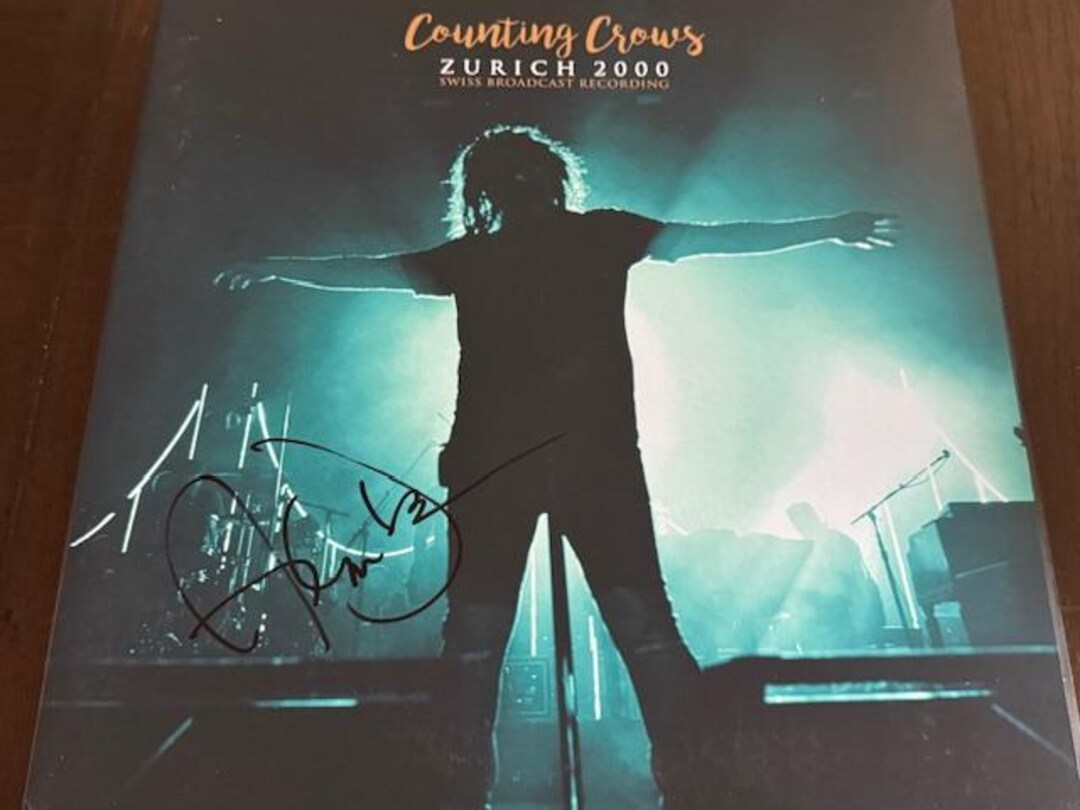 Adam Duritz Signed Autographed COUNTING CROWS Zurich 2000 Record Album ...