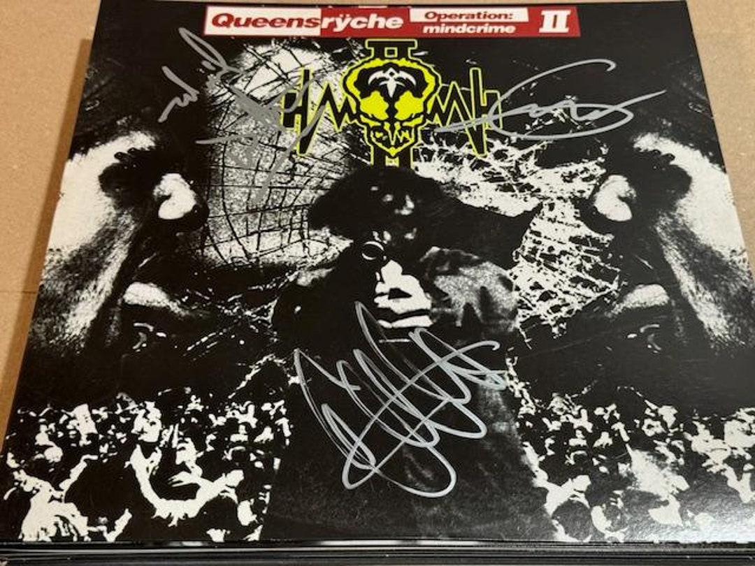 QUEENSRYCHE Band Signed Autographed Operation Mindcrime II Record Album ...