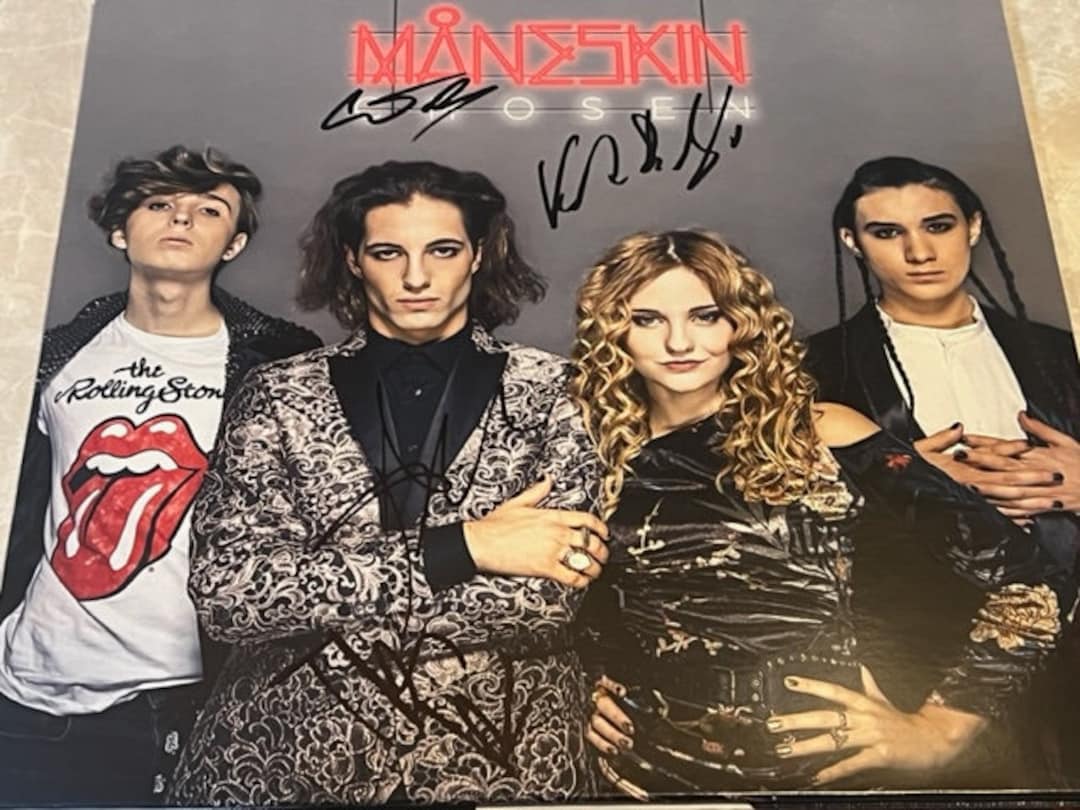 Maneskin FULL BAND Signed Autographed Chosen Record Album LP - Etsy