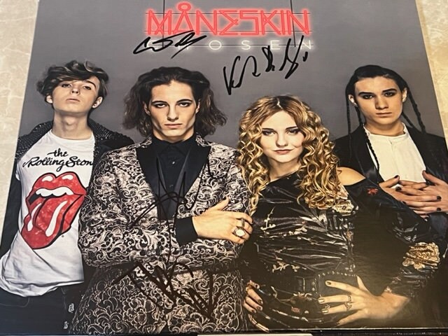 Maneskin FULL BAND Signed Autographed Chosen Record Album LP - Etsy