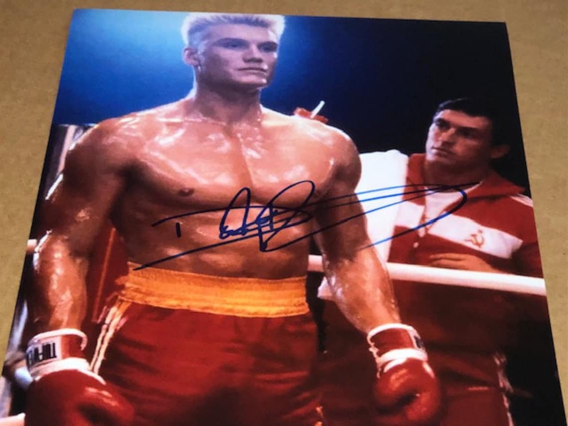 DOLPH LUNDGREN Signed Autographed ROCKY 11x14 Photograph - Etsy