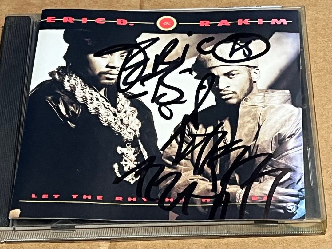 Eric B & Rakim Dual Signed Autographed Let the Rythym Hit Em CD Booklet ...