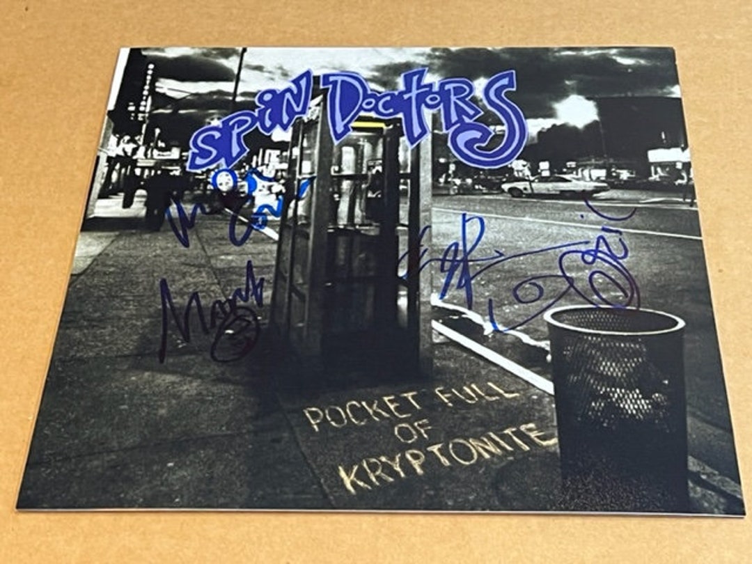 Spin Doctors FULL BAND Signed Autographed Pocketful of Kryptonite 12x12 ...