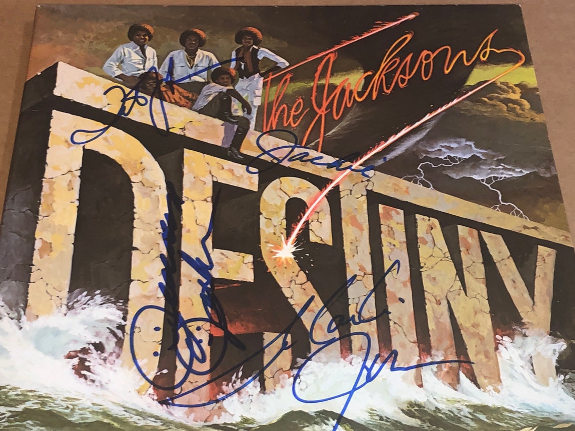 The Jackson 5 Signed Autographed Vintage Destiny Record Album | Etsy