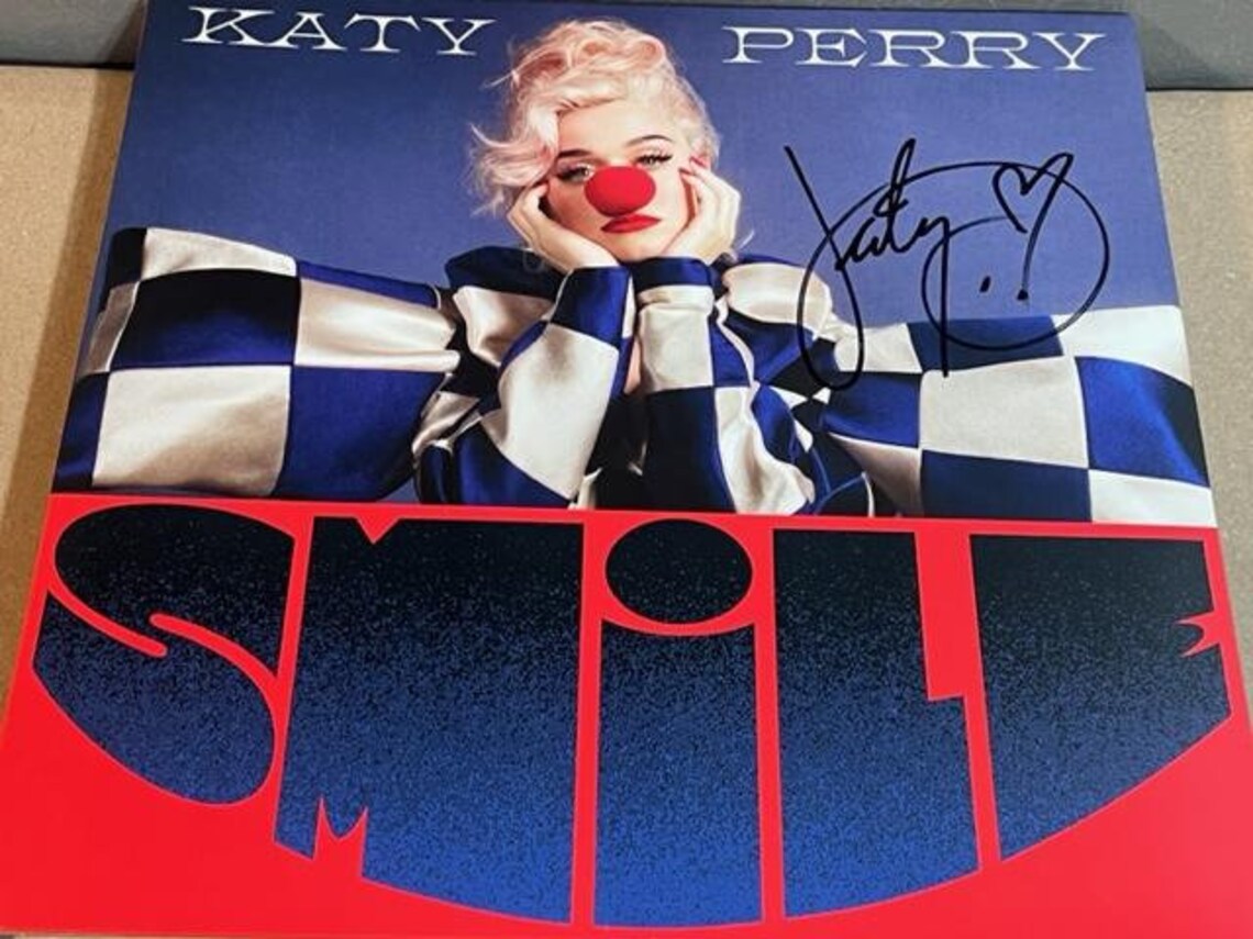 KATY PERRY Signed Autographed Smile Record Album LP - Etsy