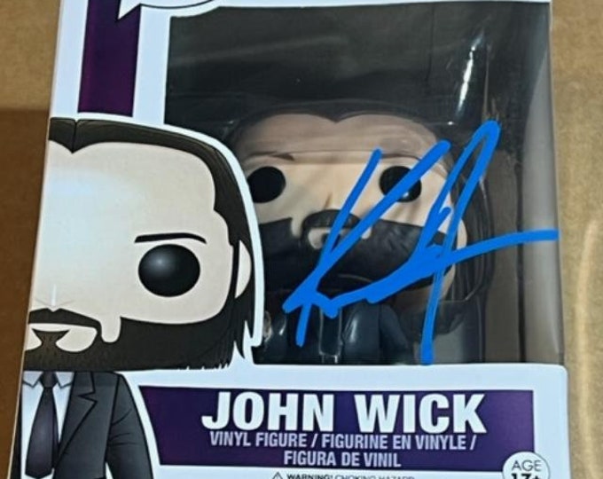 KEANU REEVES Signed Autographed John Wick Funko Pop - Etsy