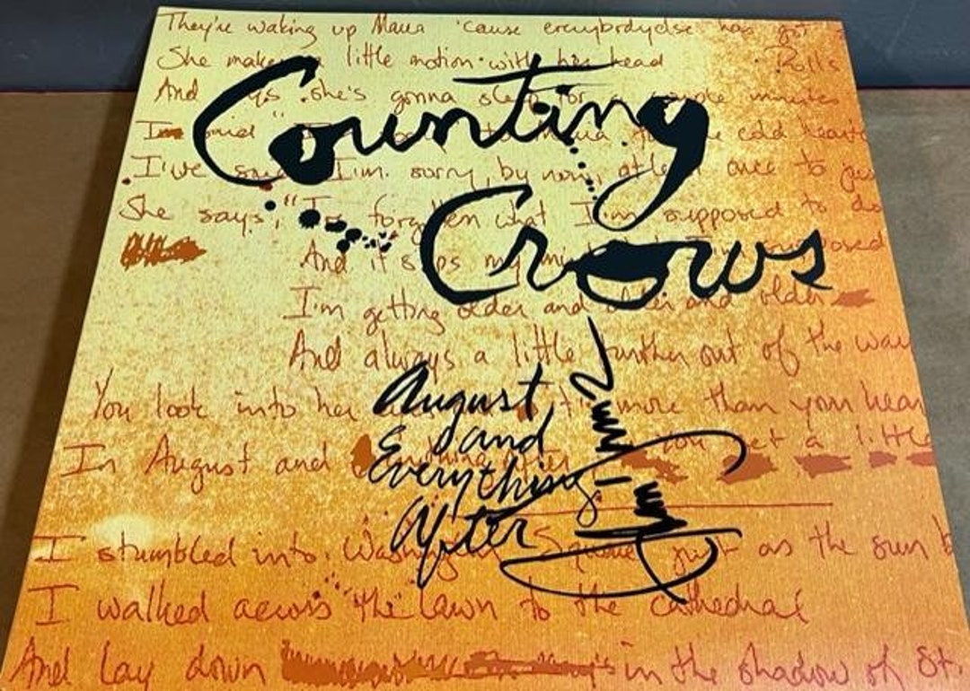 Adam Duritz Signed Autographed COUNTING CROWS August & Everything After ...
