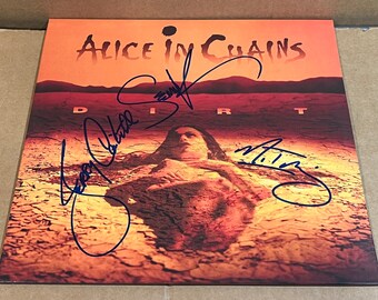 Jerry Cantrell Mike Inez & Sean Kinney Signed ALICE IN CHAINS Dirt Record Album Lp - Etsy