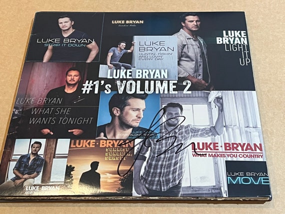 LUKE BRYAN Signed Autographed Number Ones Volume 2 Record - Etsy