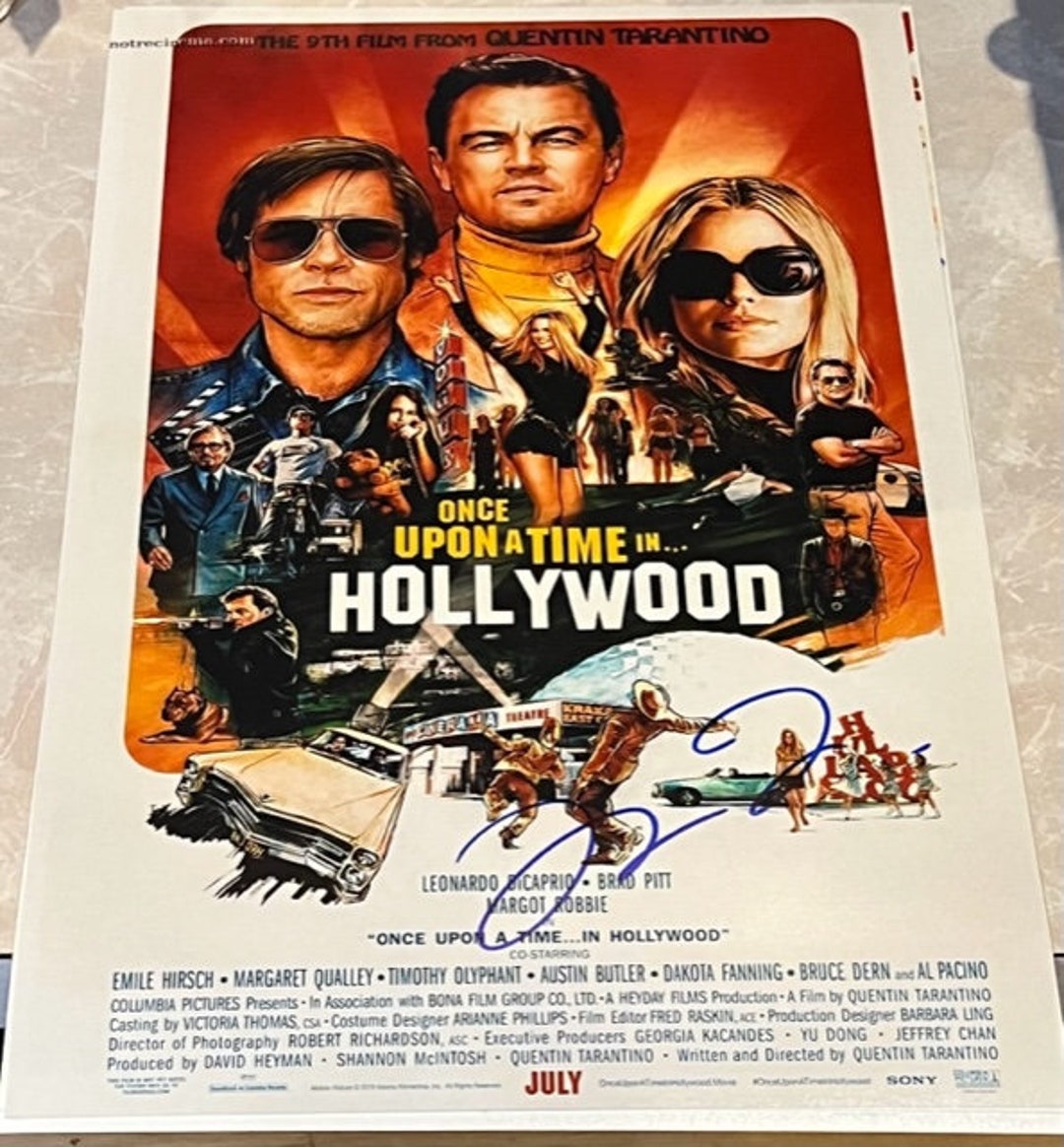 QUENTIN TARANTINO Signed Autographed Once Upon A Time in Hollywood ...