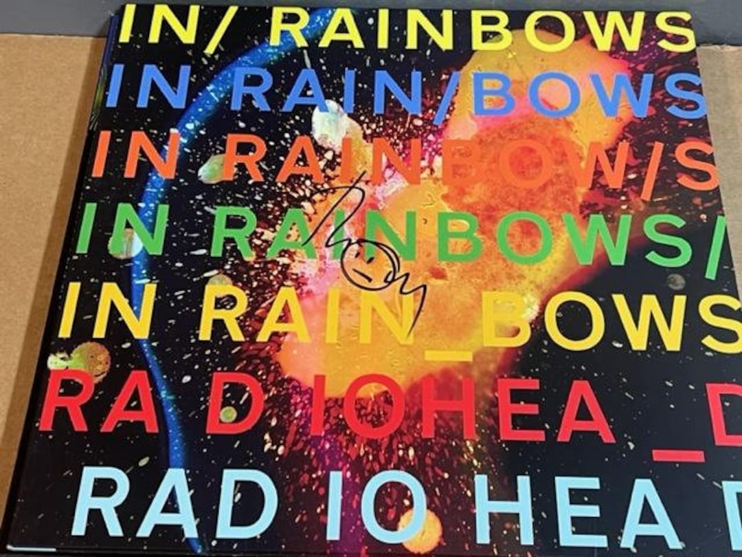 THOM YORKE Signed Autographed RADIOHEAD in Rainbows Record Album Lp - Etsy