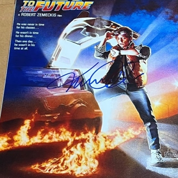 Back to the Future Poster Signed - Etsy