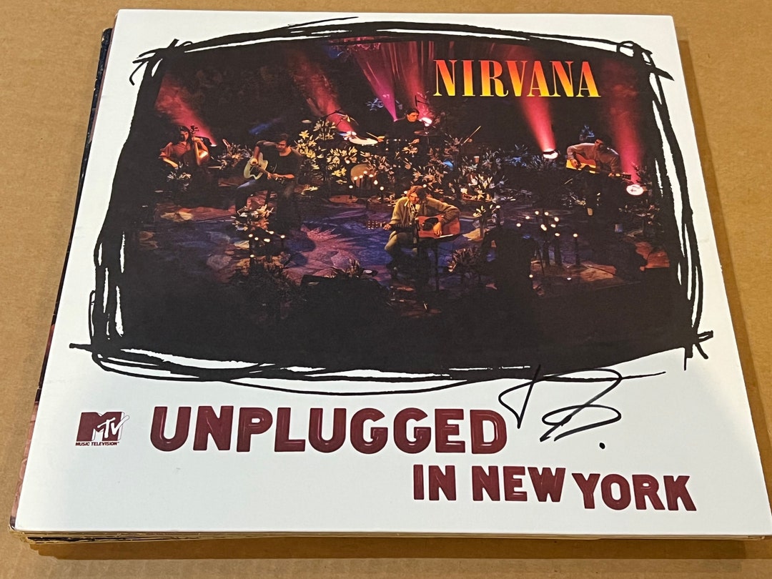 DAVE GROHL Signed Autographed NIRVANA Unplugged in New York Record ...