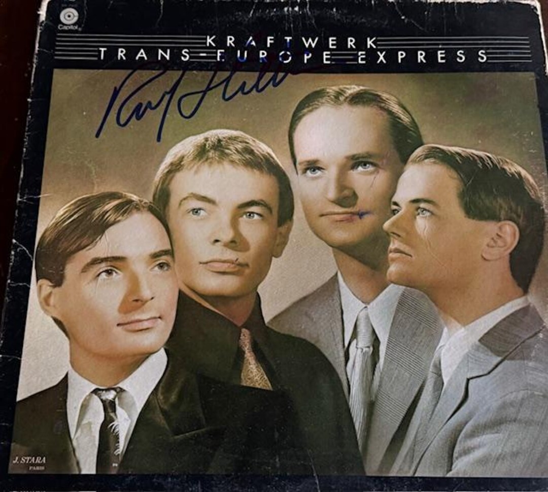 RALF HUTTER Signed Autographed Vintage KRAFTWERK Trans Europe Express ...