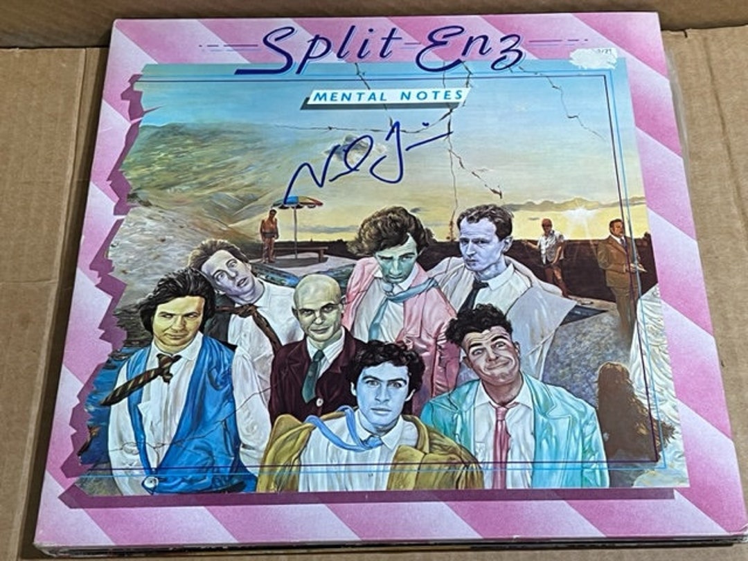 NEIL FINN Signed Autographed Vintage Split Enz Mental Notes Record ...