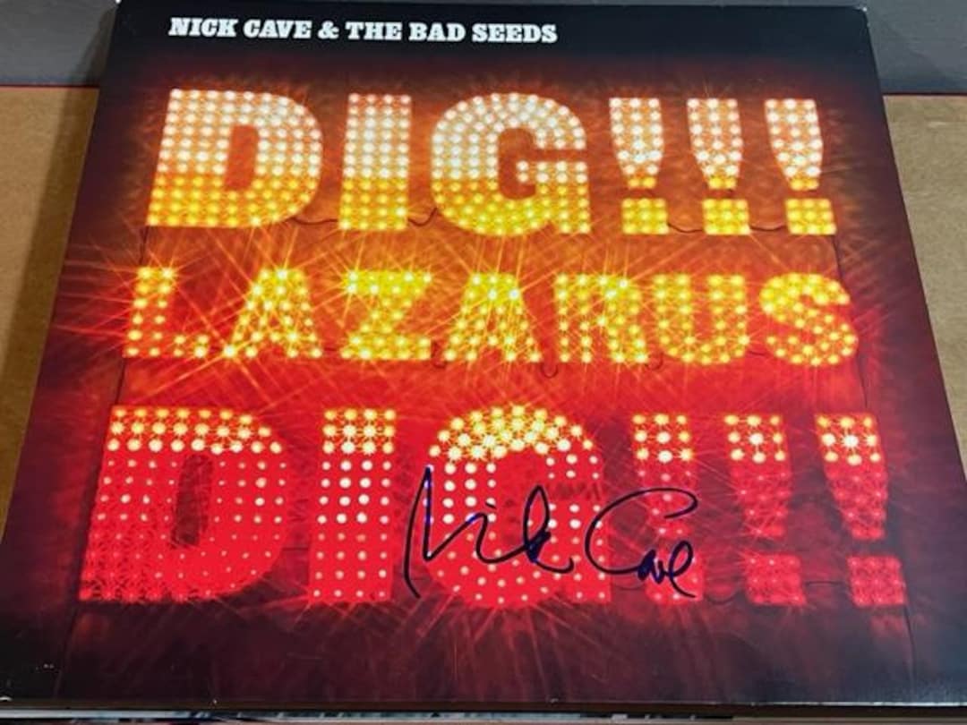 Nick Cave Signed Autographed Dig Lazarus Dig Record Album LP Bad Seed ...