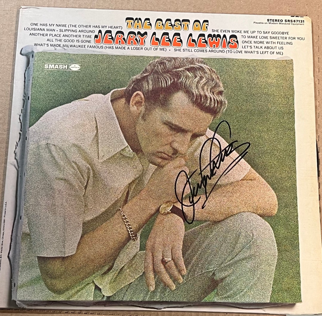 JERRY LEE LEWIS Signed Autographed Vintage Greatest Hits - Etsy Denmark