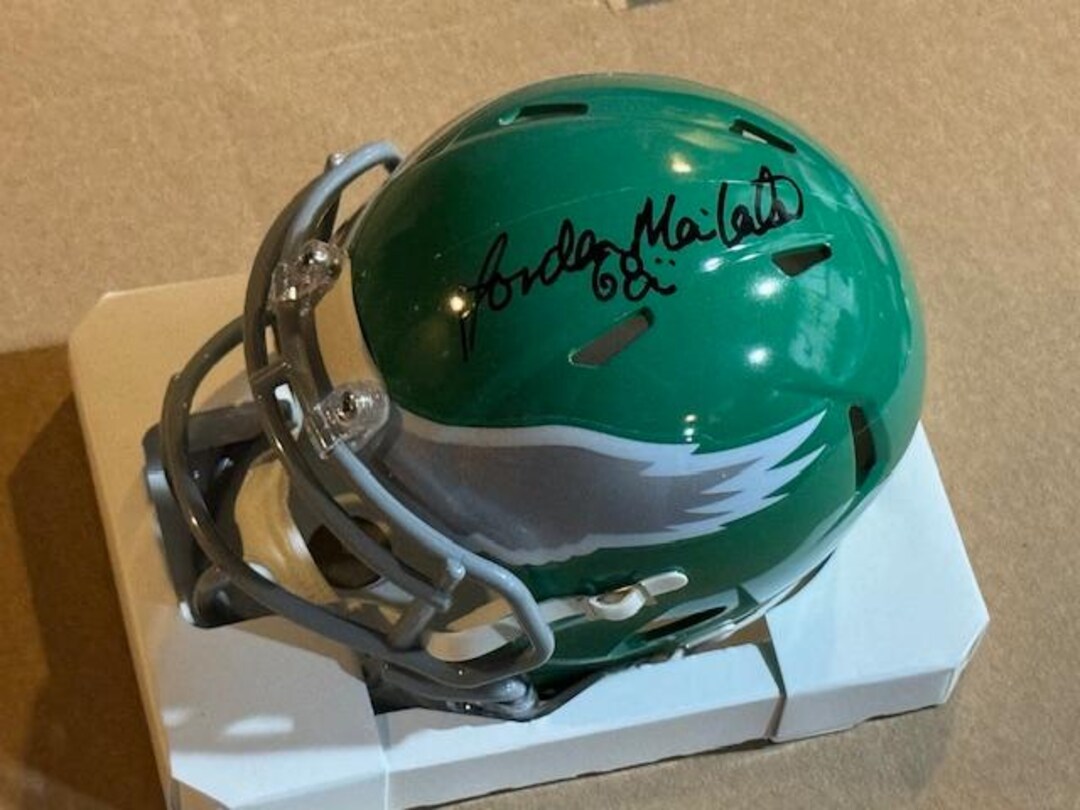 JORDAN MAILATA Signed Autographed Philadelphia Eagles Throwback Mini ...