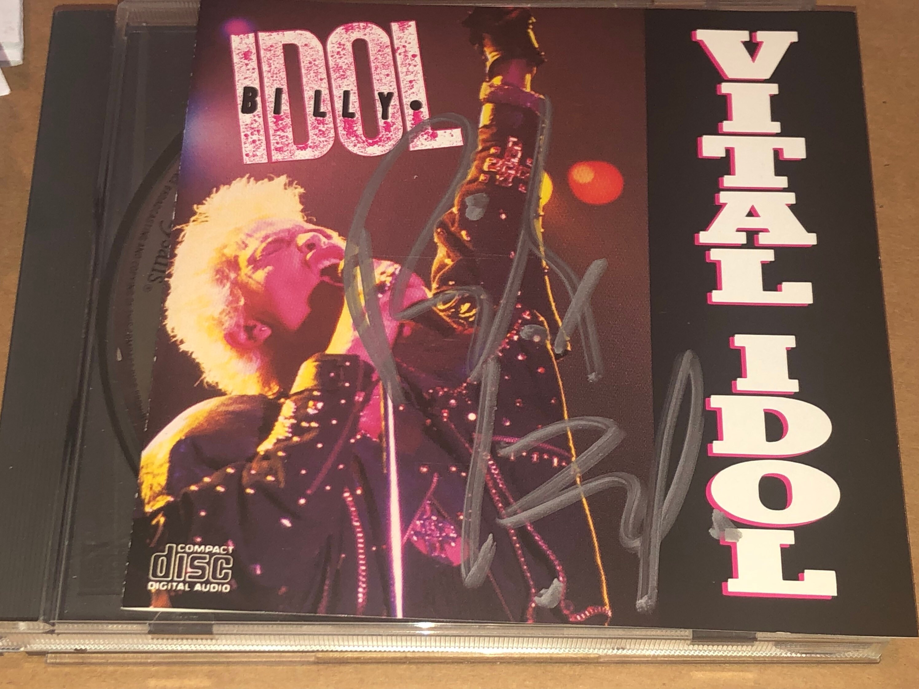 BILLY IDOL Signed Autographed Vital Idol CD Booklet | Etsy